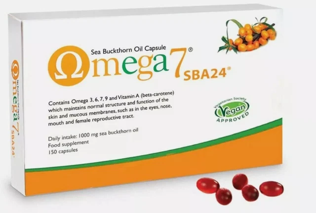 PHARMA NORD OMEGA 7 Sea Buckthorn Oil Omega 3 6 7 And 9 - 150 Capsules ...