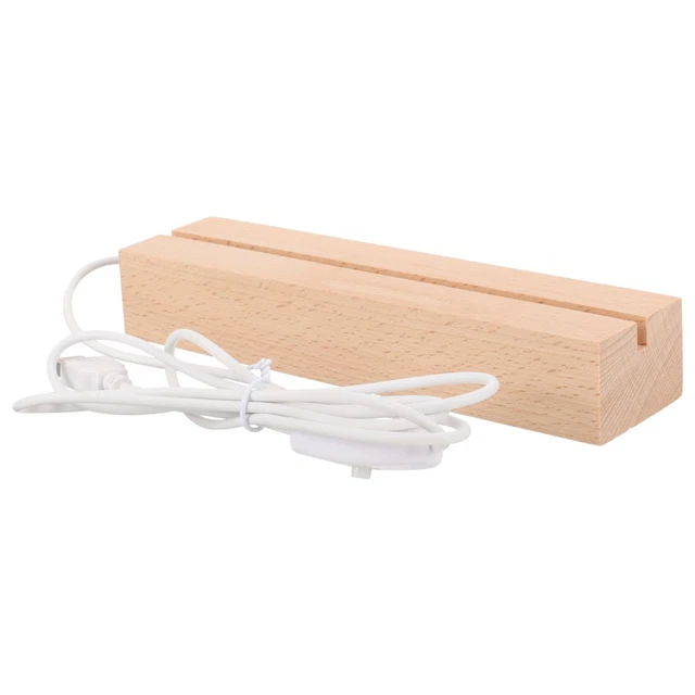 TABLE LAMP BASE Lighted Display Stand Usb-enabled Rectangle Lights ...