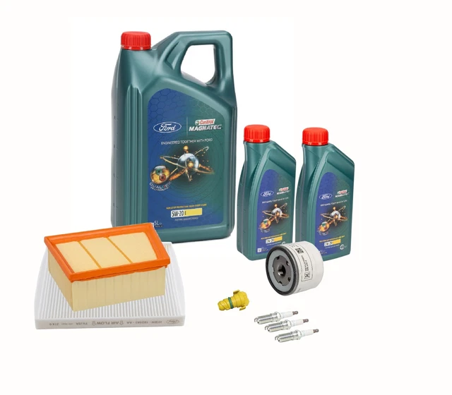 GENUINE FORD FIESTA 1.5L 2023 Onwards Service Kit inc Castrol Oil £163. ...