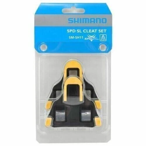 SHIMANO SM-SH11 CLEAT set 6° Float SPD-SL Road Bike Pedal Cleats Yellow £8.49 - PicClick UK