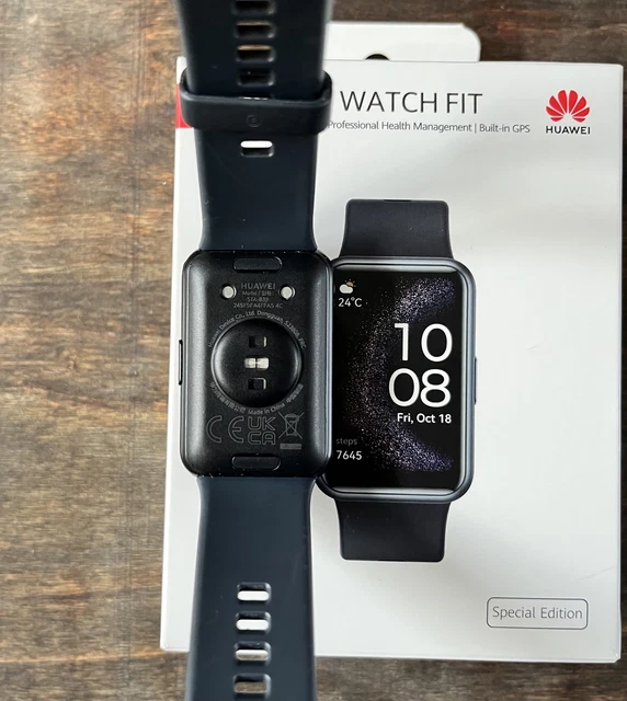 HUAWEI WATCH FIT SE, GPS, Polymer Case -Starry Black., boxed with charging lead £19.88 - PicClick UK