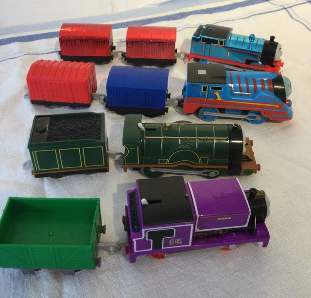 THOMAS THE TANK engine trackmaster trains X4, charlie, emily, x 2 ...