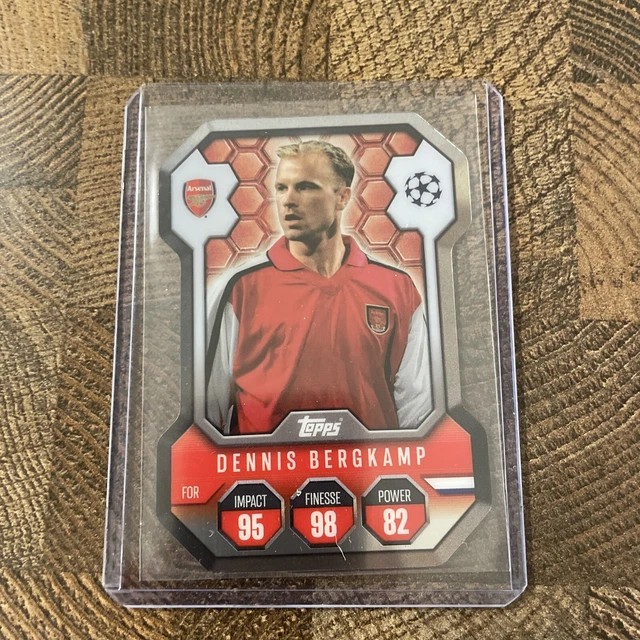 TOPPS MATCH ATTAX 2024/25 Chrome Shield Dennis Bergkamp Arsenal SH 3 ...