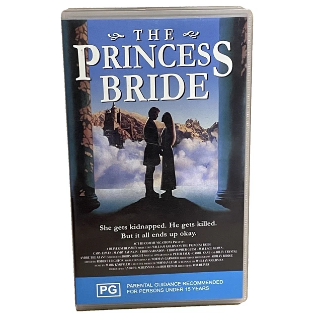 THE PRINCESS BRIDE VHS Movie Video Cassette Tape 1987 Plastic Case US ...