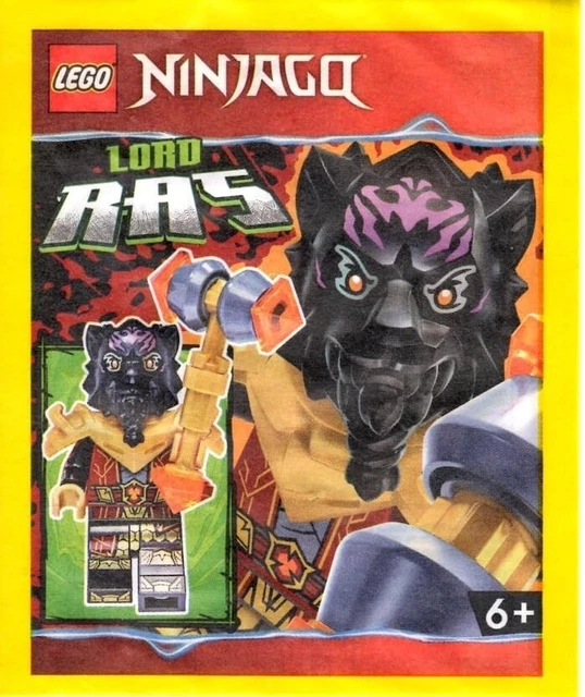 LEGO NINJAGO DRAGONS Rising: Lord Ras Minifigure with Golden Hammer $17 ...