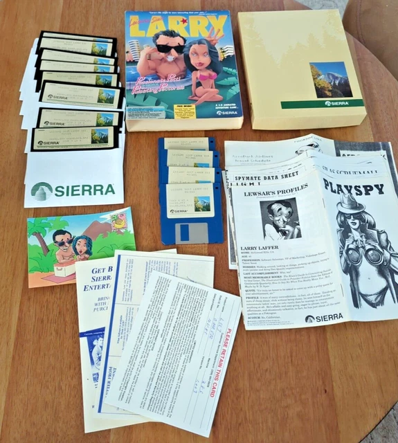 LEISURE SUIT LARRY 3 Passionate Patti Pulsating Pectorals IBM PC Sierra ...