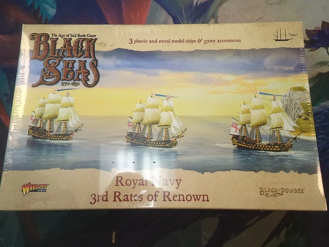ROYAL NAVY 3RD Rates of Renown Black Seas Age of Sail Ships Warlord ...