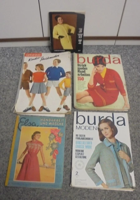 BURDA MODEN 1965 1968 Zeitschrift Constanze BWT Schweizer Strickmode Elsa 1951 EUR 1,00 ...