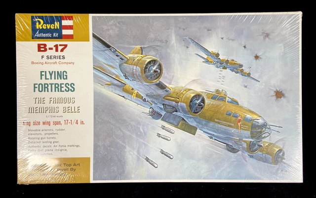 1962 REVELL 1/72 Scale B-17, Flying Fortress Model Kit, H-201, Factory ...