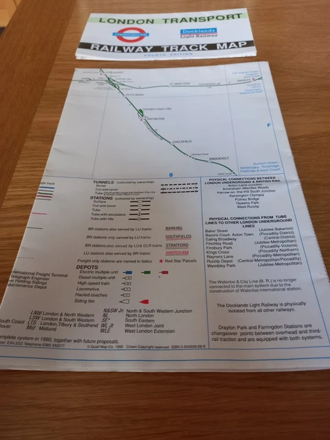 LONDON RAILWAY MAP - Quail Map Company. Good Condition. £2.50 - PicClick UK
