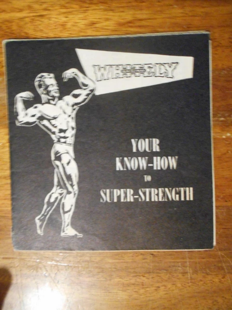 ORIGINAL WHITELY YOUR KNOW-HOW TO SUPER-STRENGTH bodybuilding course ...