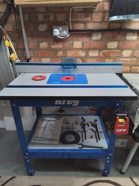 KREG PRS1045 ROUTER Table With Hitachi M12V Router With Accessories £ ...