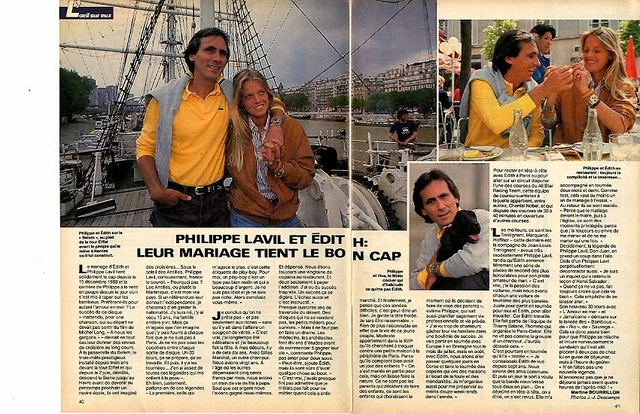 COUPURE DE PRESSE Clipping 1985 Philippe Lavil & Edith (2 pages) EUR 5,00 - PicClick FR