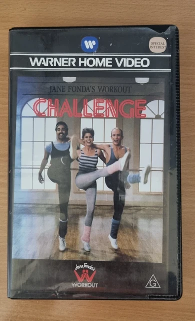 JANE FONDA WORKOUT Challenge - VHS Clamshell 1984 WARNER BROS RETRO ...