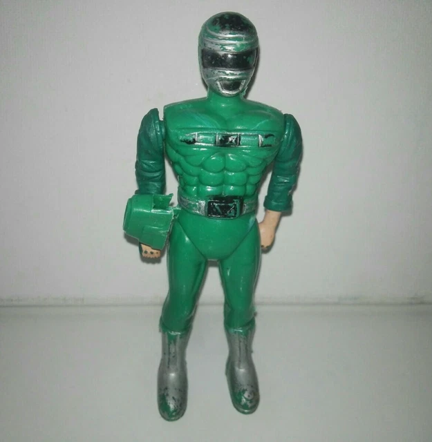 VINTAGE PVC/PLASTIC, GREEN Ranger Power Rangers, Bootleg 90's Figure ...