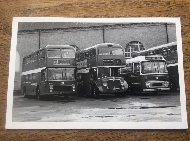 VINTAGE PHOTO PHOTOGRAPH Double Decker Bus Buses Hull Station ...