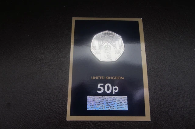 2023 UK KING CHARLES III CORONATION 50p COIN BUNC CARDED CERTIFIED. M3 £10.50 - PicClick UK