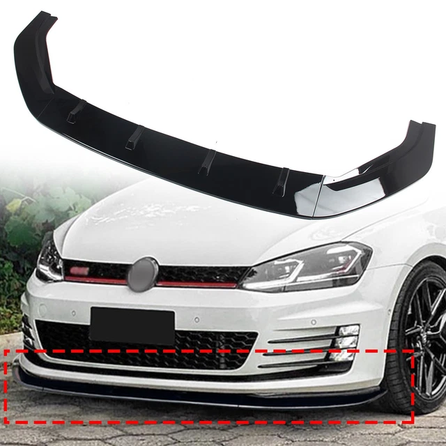 FRONT BUMPER SPOILER Lip Kit For VW Golf 7 MK7 GTI R Rline 13-16 Gloss ...