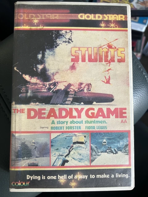STUNTS THE DEADLY Game - Goldstar Big Box Pre Cert VHS Ex Rental £5.00 ...