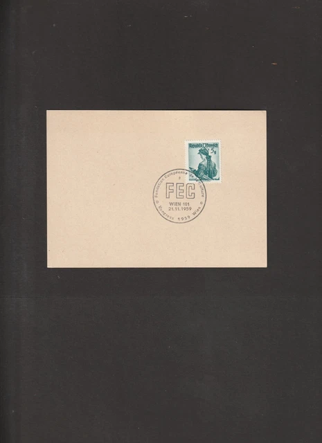 ÖSTERREICH-BELEG MIT SONDERSTEMPEL " Fondation Europeenne de la Culture ...