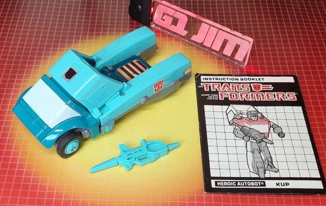 VINTAGE HASBRO TRANSFORMERS G1 Autobot Car Kup Complete w/Insts - Metal ...