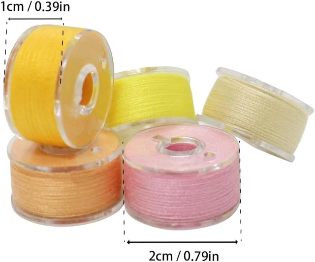 36 PCS BOBBINS and Sewing Threads with Bobbin Case, Assorted Colors ...