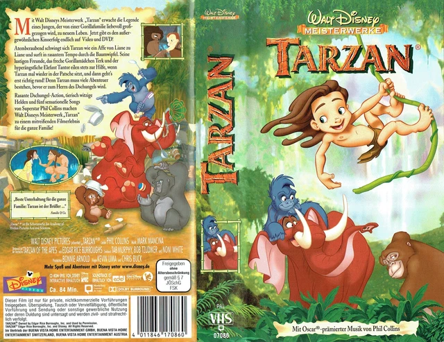 (VHS) TARZAN - Disney Studios Cartoon Version (1999) £6.36 - PicClick UK