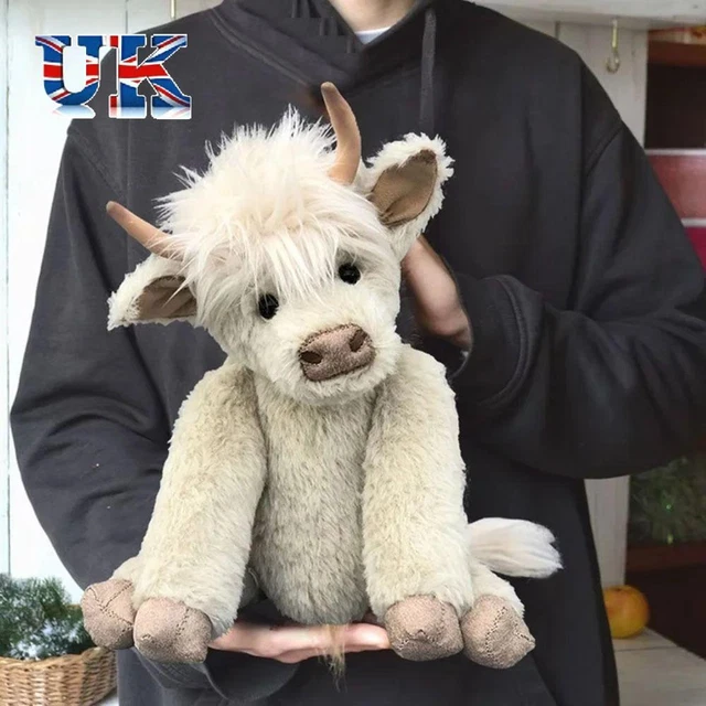 PLUSH TOY SIMULATION Highland Cow Highland Cow Stuffed Animal Plushie ...
