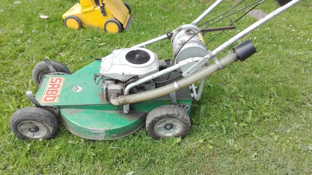 SABO 2 TAKT-BENZIN - Rasenmäher 55-204E, Oldtimer EUR 1,50 - PicClick DE