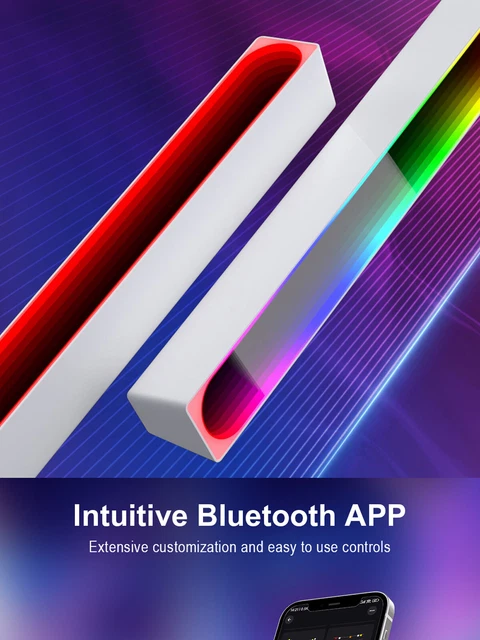 AMBIENT LIGHT BLUETOOTH App Control 3D Design 180° Beam Angle for ...