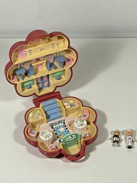 POLLY POCKET 'MR Fry's Restaurant' Complete Set 1990 Vintage Bluebird £ ...