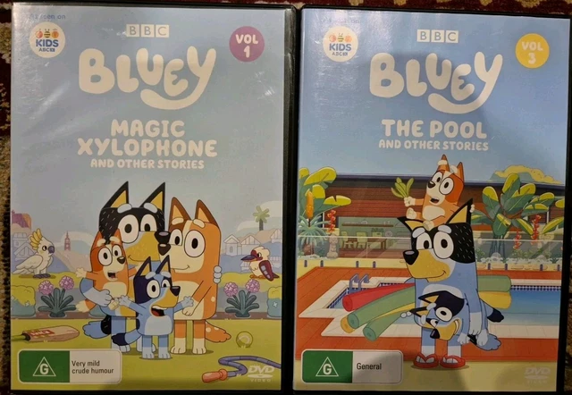 BLUEY MAGIC XYLOPHONE & The Pool Dvd Children's Cult Bbc Tv 2018 Series ...