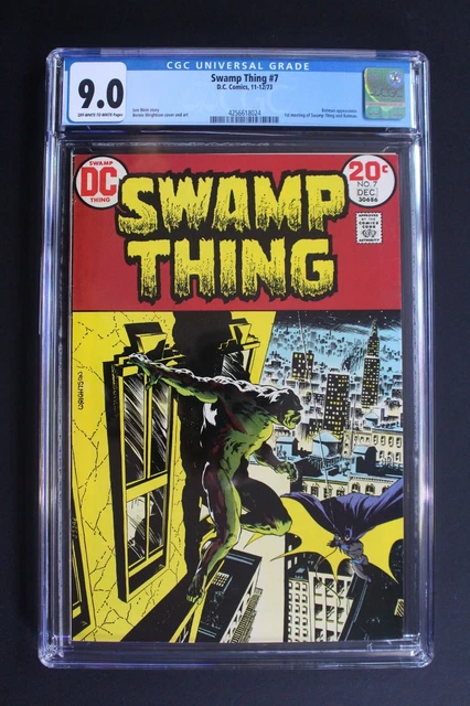 SWAMP THING #7 1st Meets BATMAN 1973 Conclave JLD DC Film TV WRIGHSON ...