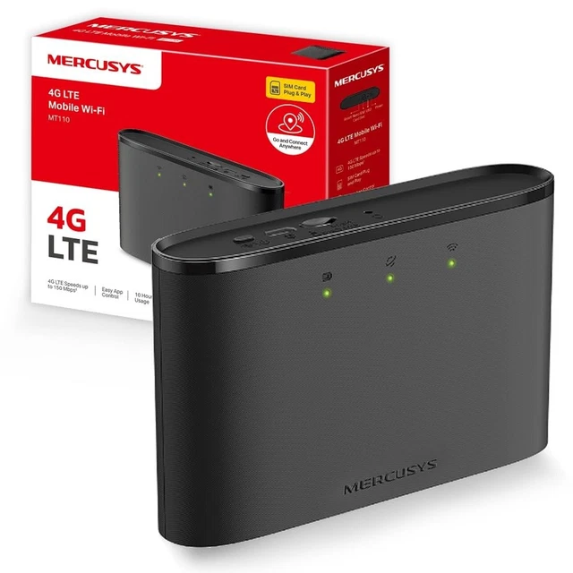 MERCUSYS MT110 MIFI Portable WiFi 4G Router, 4G LTE 150 Mbps, 2200mAh ...