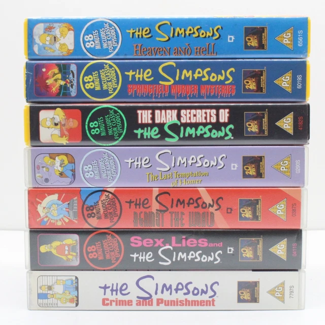 THE SIMPSONS VHS Video Bundle / JobLot Set Of 7 VHS Tapes £35.00 ...