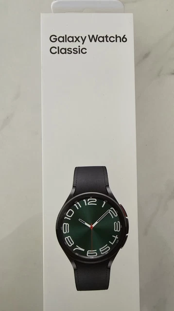SAMSUNG GALAXY WATCH 6 Classic Wi-Fi - SM-R960 - 47mm Black *Brand New ...