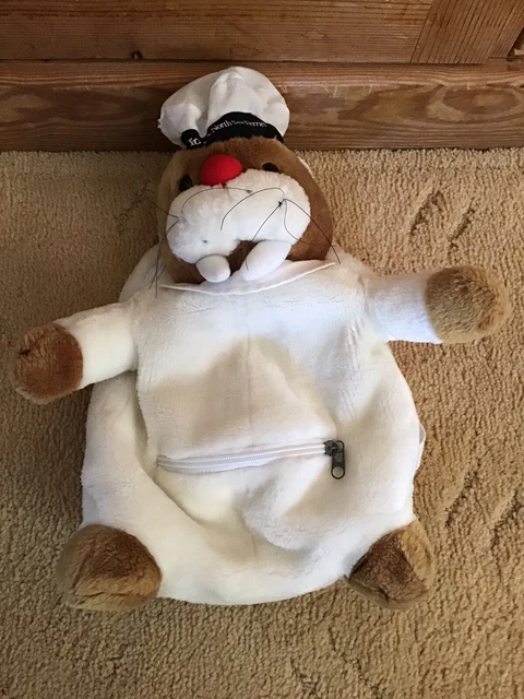 P&O NORTH SEA Ferries Souvenir Walrus Sailor Plush Backpack Bag Plush ...