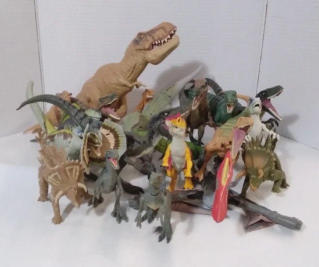 JURASSIC WORLD PARK Mattel huge toy Lot of 20 Dinosaur figures £98.98 ...