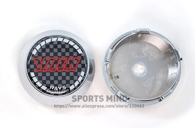 4PCS 60MM VOLK Racing Hubcaps Rim Caps Wheel Center Caps Badges Logo ...