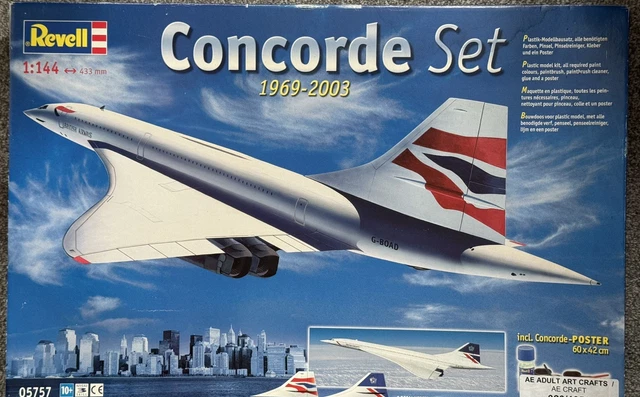 REVELL CONCORDE SET 05757 1969-2003 1/144 scale model kit £17.21 ...