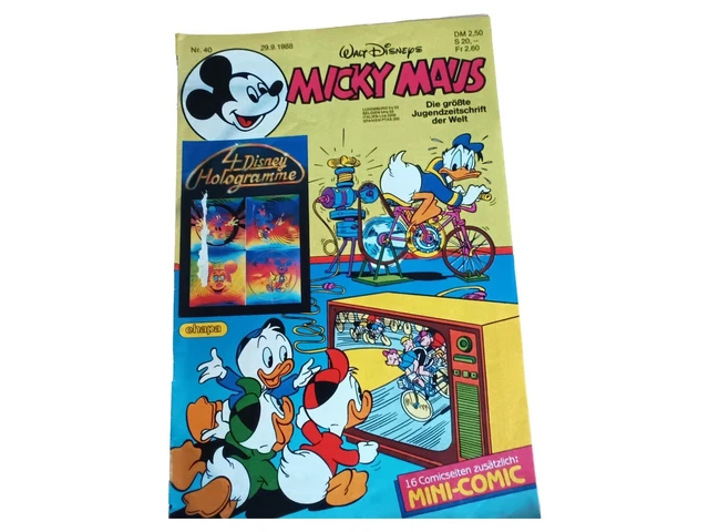 WALT DISNEY MICKY Maus 40/1988 Donald Duck Mini-Comic 4 Hologramme EUR 12,95 - PicClick DE