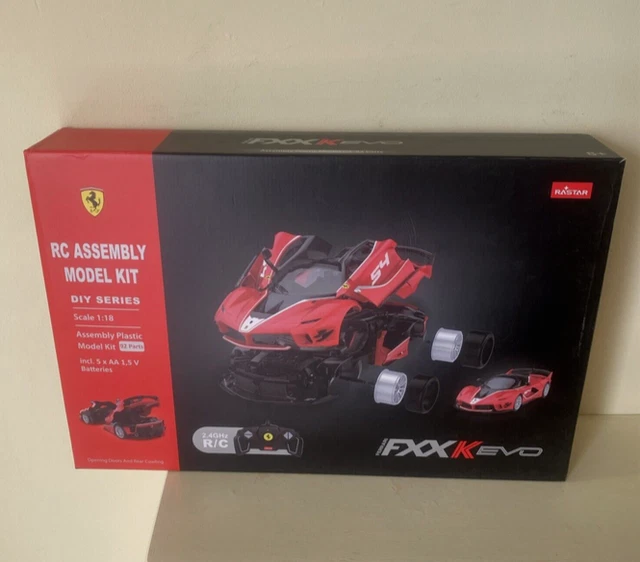 RC CAR KIT Build Your own RC Car Ferrari FXX K Evo 2.4Ghz 72pcs 1/18 ...