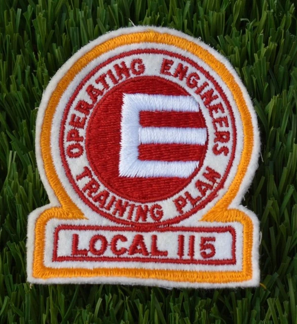 VINTAGE OPERATING ENGINEERS Training Plan Patch Local 115 Appx. 3" X 3 ...