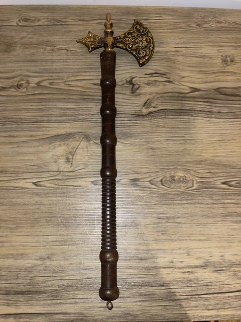VINTAGE CEREMONIAL DISPLAY Axe 1920s/1940s, Cast Metal Without Red ...