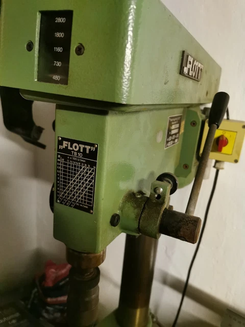 FLOTT TB 10 Tischbohrmaschine Säulenbohrmaschine Bohrmaschine 230V EUR ...