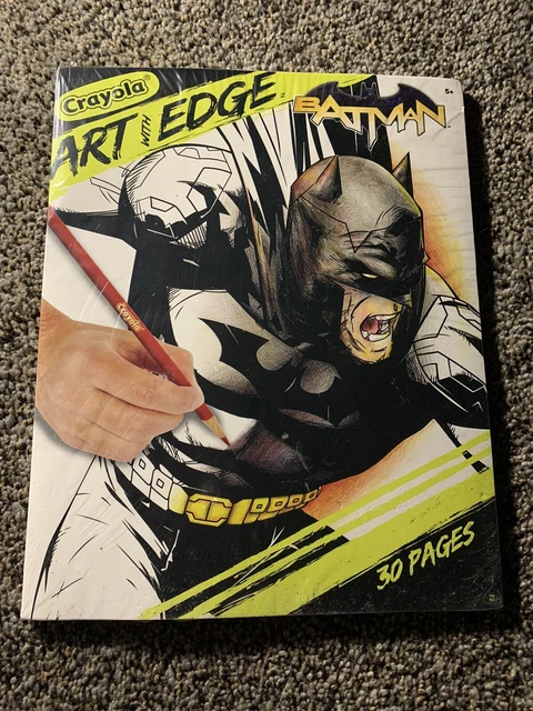 CRAYOLA ART WITH edge 30 page Batman colouring book $30.00 - PicClick CA