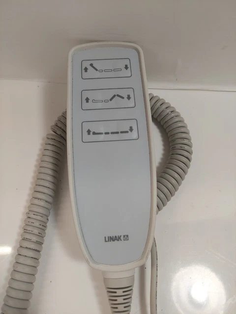 LINAK ADJUSTABLE 3 Function Bed Corded Remote 7476-0854062-600-c See ...