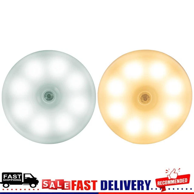 PIR MOTION SENSOR Lamp Battery Powered 300mAh for Kitchen Bedroom ...