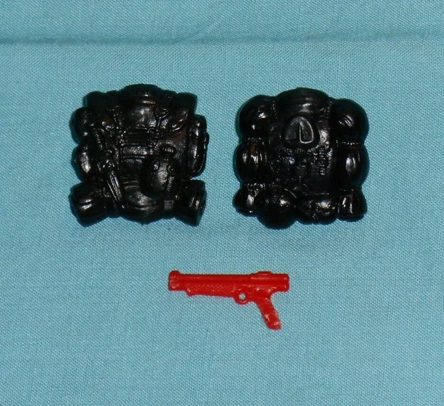 VINTAGE MATTEL FOOD FIGHTERS RED GUN WEAPON + 2 BLACK BACKPACKS LOT ...