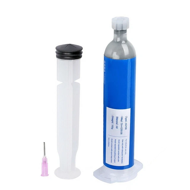 PASTA SALDANTE SIRINGA PCB SMD SMT punto di fusione 138°C pasta ...